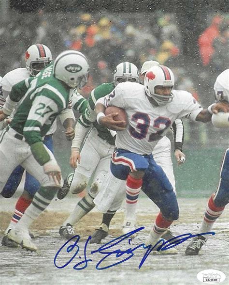 Autographed Oj Simpson 8x10 Buffalo Bills Photo Jsa Main Line