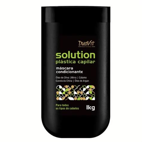 MÁscara Plastica Capilar Solution Duovit 1kg Loja Do Barbeiro