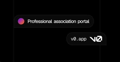 Professional Association Portal V0 By Vercel