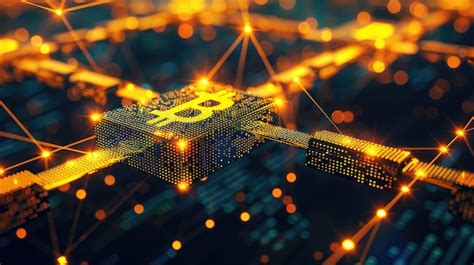 3d Rendering Of Blockchain Technology Ai Generated Image