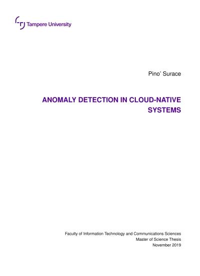 5 Classification Based Anomaly Detection Anomaly Detection In Cloud Native Systems