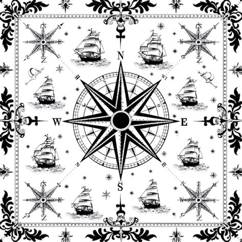 32000 Nautical Coordinates Pattern Pictures