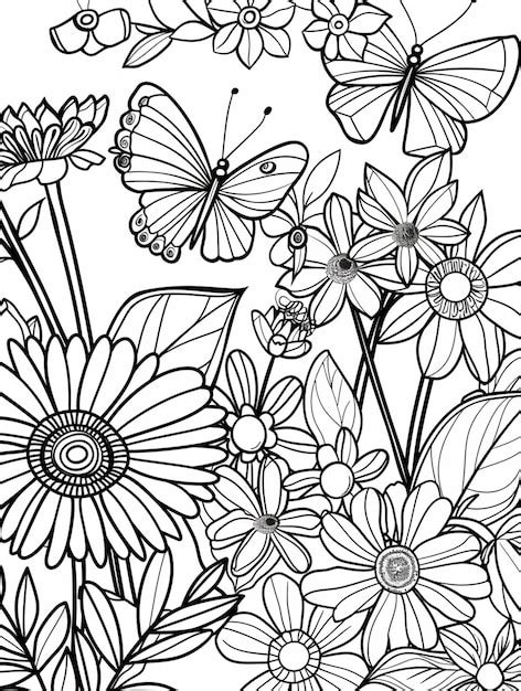 Páginas Para Colorear Para Adultos Para Imprimir Foto Premium