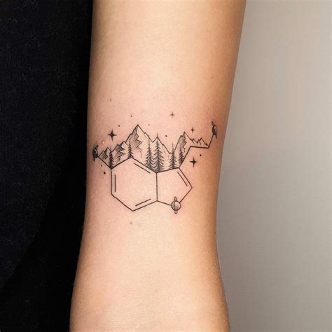 Serotonin Molecule Tattoo Meaning