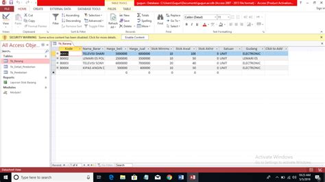 Membuat Aplikasi Web Penjualan Electronic Menggunakan Microsoft Acces Yang Terhubung Ke Visual