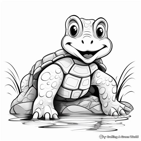 Snapping Turtle Coloring Pages Free And Printable