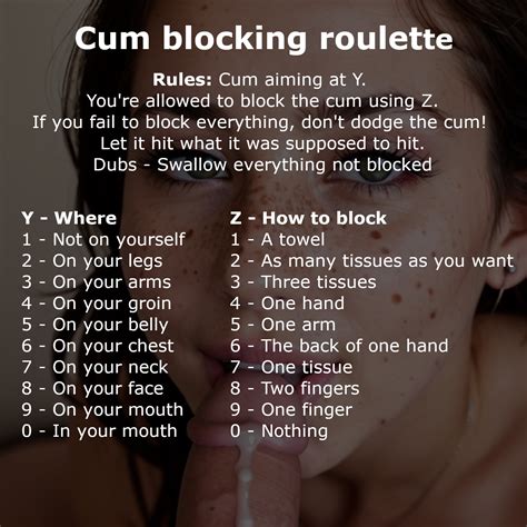 Cum Blocking Roulette Fap Roulette