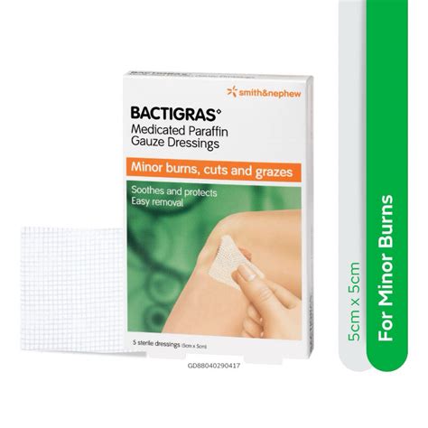 Smith And Nephew Bactigras 5cmx5cm 5sbox Shopee Philippines