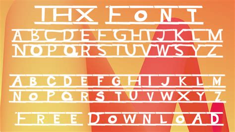 Thx Font Free Download By Ponkeymey22 On Deviantart