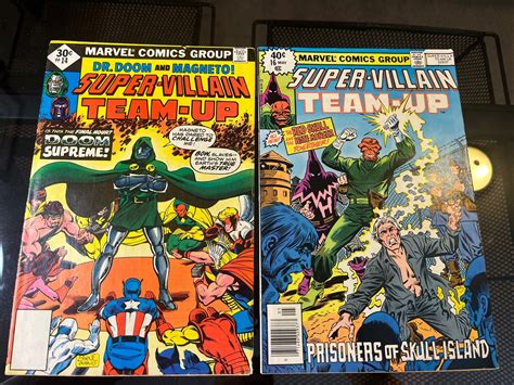 Super Villain Team Up 14 And 16 Marvel 1977 1st Meeting Dr Doom