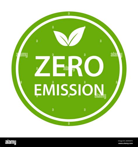 Zero Emission Icon Vector Co2 Neutral Green Sign For Your Web Site