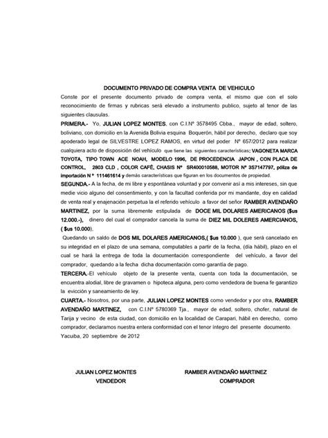 Minuta De Venta Descargar Gratis Pdf Ley Común Derecho Privado