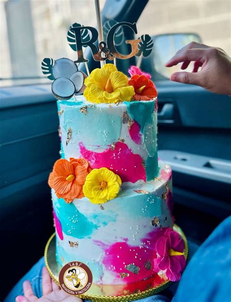 Pastel Hawaiano 🌺 Tortas Hawaianas Tortas De Cumpleaños Hawaianas Pastel Hawaiano