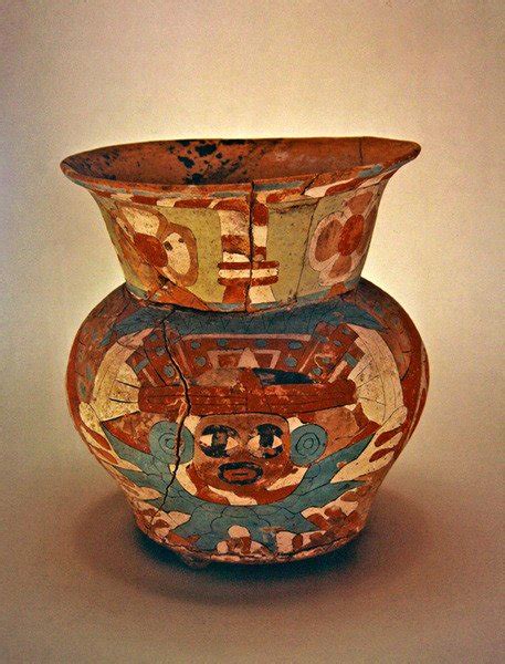 Decorated Vase Teotihuacan Culture