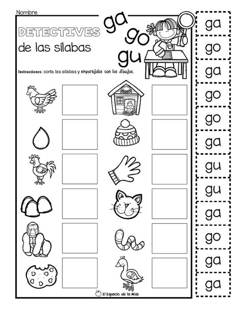 Super Cuaderno El Detective De Las SÍlabas Imagenes Educativas