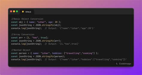 😎 Turning Objects Into Json With Jsonstriny Jsonstriny Is