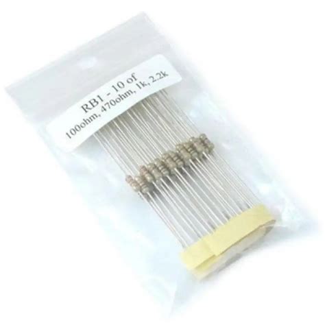 Resistor Set 4 1m 15m 22m 36m Robotshop