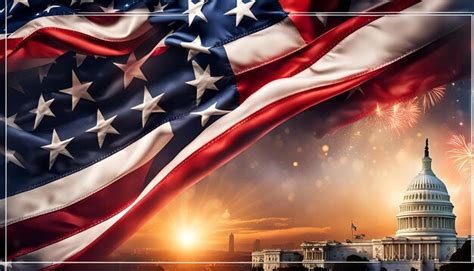 American Independence Day Background Premium Ai Generated Image
