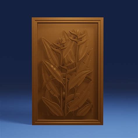 Plain Flowers 3d Stl Model Cnc Router Engraver Artcam Aspire Cnc