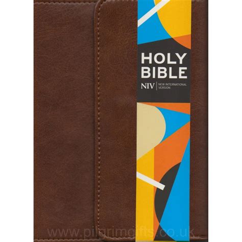 Niv Pocket Brown Soft Tone Bible With Magnetic Clasp New Edition