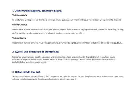 A3 Estadistica Descriptiva Compartida Define Variable Aleatoria