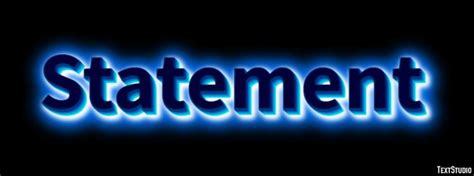 Statement Word Glow Text Text Effects Create Text