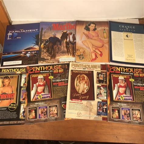 Lot Of 8 2000 Penthouse Magazines 4 Issues W Centerfolds 2 Girls