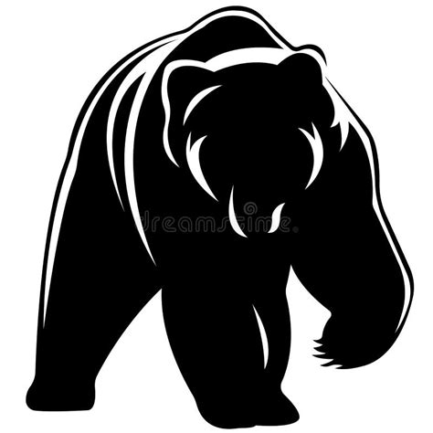 Black Bear Silhouette Outline