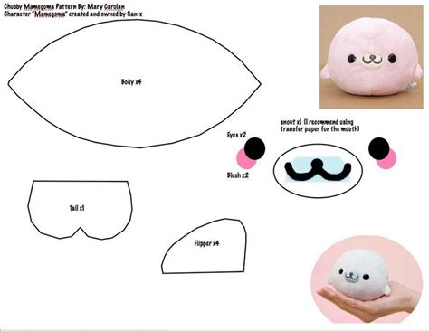 Image Result For Plush Pattern Sewing Templates Plushie Patterns