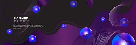 추상 기하학적 보라색 와이드 배너 레이아웃 디자인 기술 기업 유기 추상적 인 모양과 넓은 배경 웹 배너 디자인 사이트에 대한 템플릿 헤더 0명에 대한 스톡 벡터 아트 및