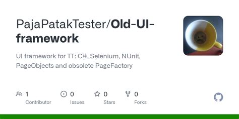 Github Pajapataktester Old Ui Framework Ui Framework For Tt C Selenium Nunit Pageobjects