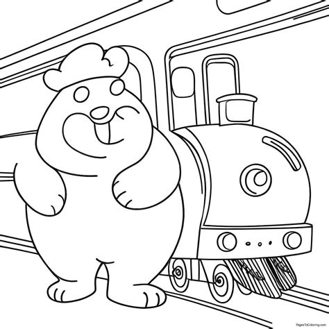 Chubby Train Eater Coloring Page 73463 59004