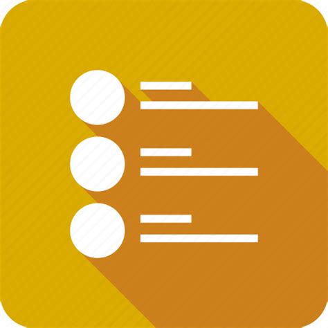 Bullet Bullets Items List Menu Unjustified Icon