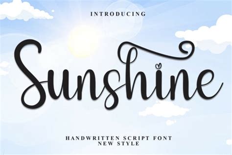 sunshine script font download free font