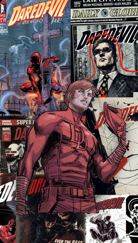 Daredevil Collage Comic Wallpaper Marvel Daredevil Avengers Poster