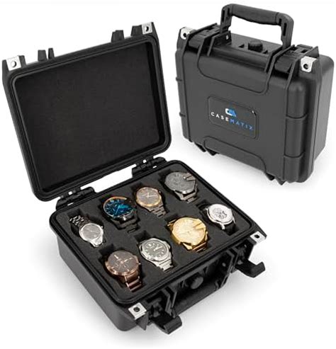 Safebuddy Watch Storage Case For 15 Watches Mens Hard