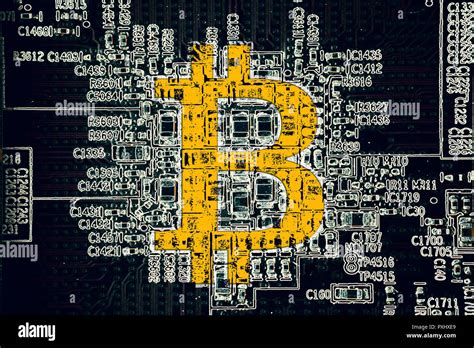 Bitcoin Mining And Transactions Computed By GPU Processor Stock Photo Alamy