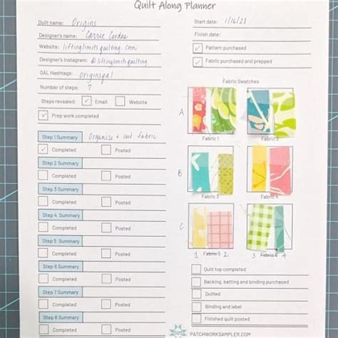 Friday Finish Three Projects Patchwork Sampler