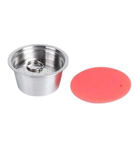 재사용 가능한 커피 필터 홀더 캡슐 컵 스테인리스 스틸 K Ods 리필 돌체 구스토 메이커와 호환레드 티몬