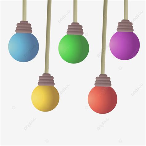 Colorful Bulb Illustration Vector Colorful Bulb Bulb Vector Bulb