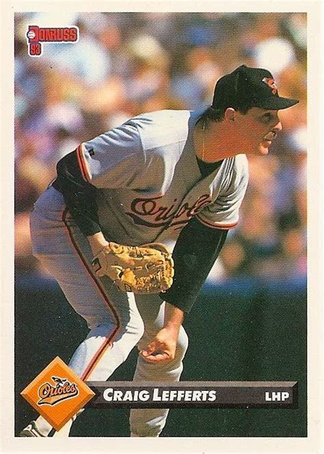 Orioles Card O The Day Craig Lefferts 1993 Donruss 1