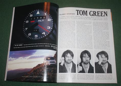 Playboy Mai 2001 Pom Crista Nicole Mariska Hargitay Tom Green Interview