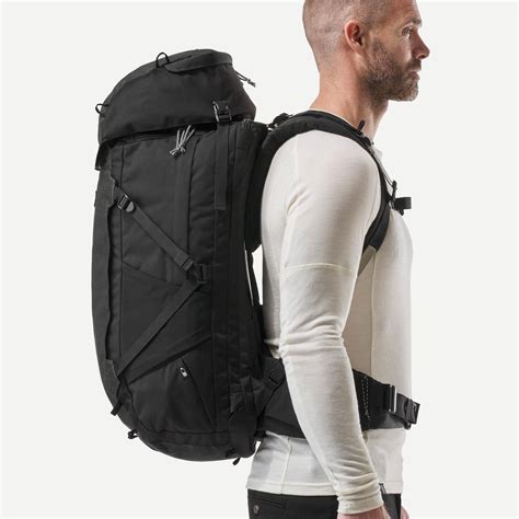 Mens 50 L 6 L Hiking Backpack Travel 900 Carbon Grey Forclaz