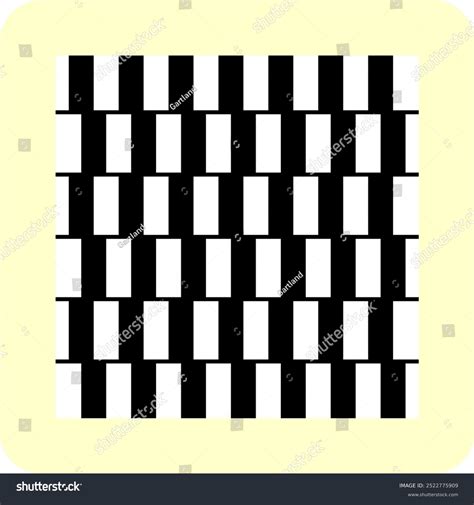 Cafe Wall Vector Graphic Optical Illusion Stock Vector Royalty Free