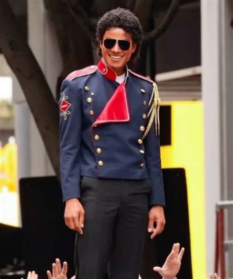 Jaafar Jackson Michael 2026 Blue Jacket Usa Leather Factory