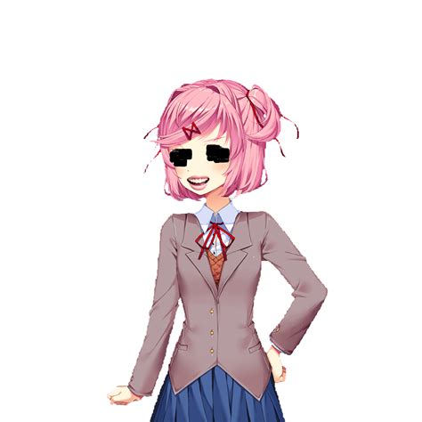 Natsuki Realistic Mouth Slightly Better Sprite Rddlc