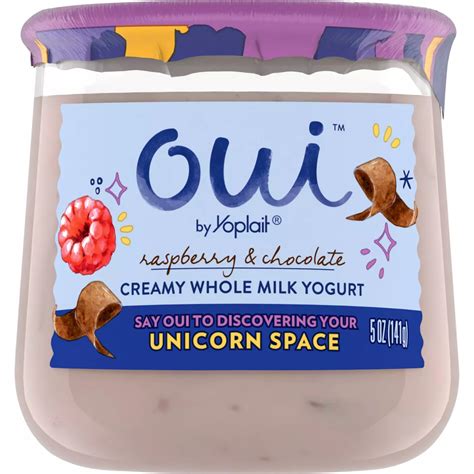 Yoplait Oui Raspberry And Chocolate Creamy Whole Milk Yogurt Shop