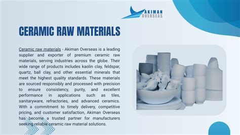 Ppt Premium Ceramic Raw Materials For Quality Products Powerpoint