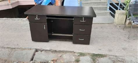 Particle Board Rectangular Office Computer Table With Storage At Best