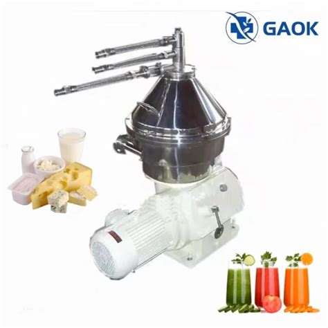 Lab Stainless Steel Bioreactor For Solid Liquid Separation Disc Bowl Centrifuge Milk Cream